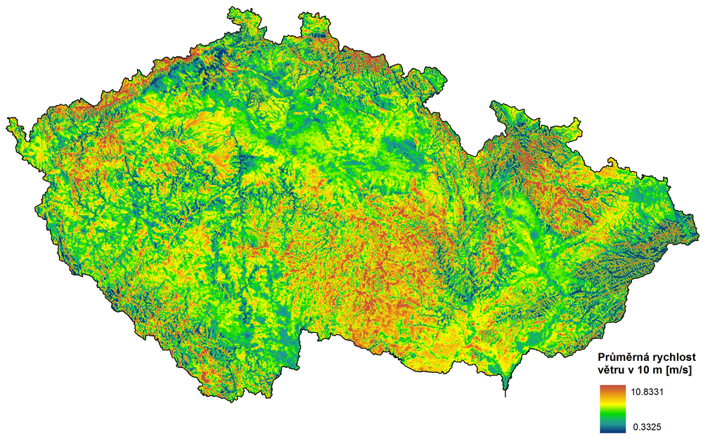 Větrné podmínky v České republice ve výšce 10 m nad povrchem I - TZB-info