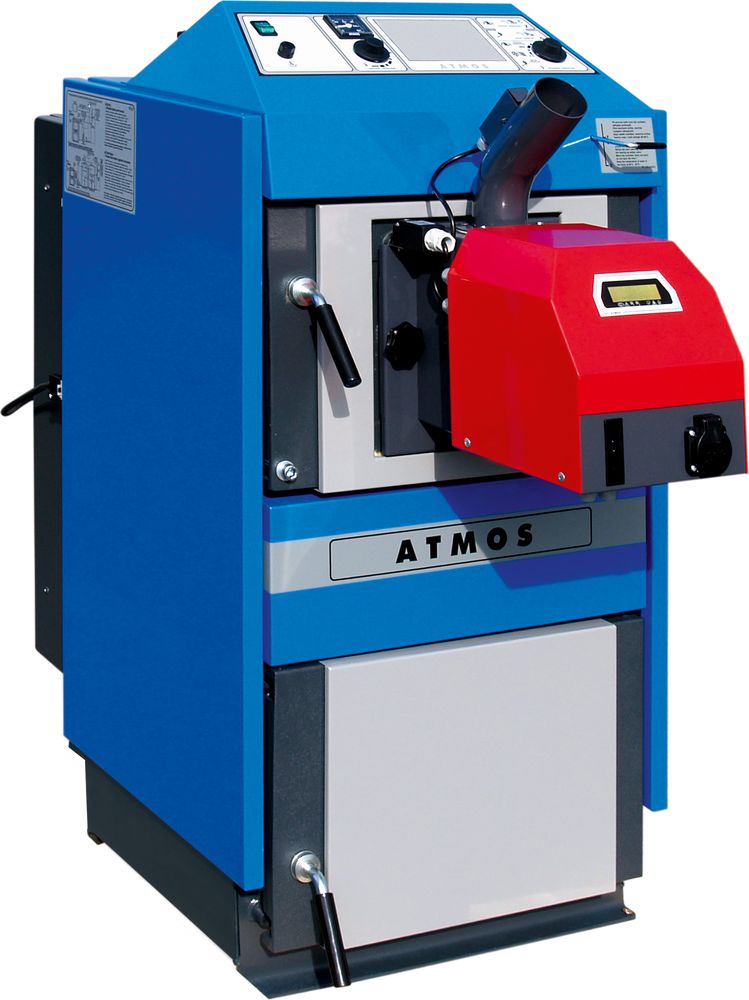 Moderní ekologicky šetrný kotel ATMOS na dřevo, uhlí a pelety - TZB-info