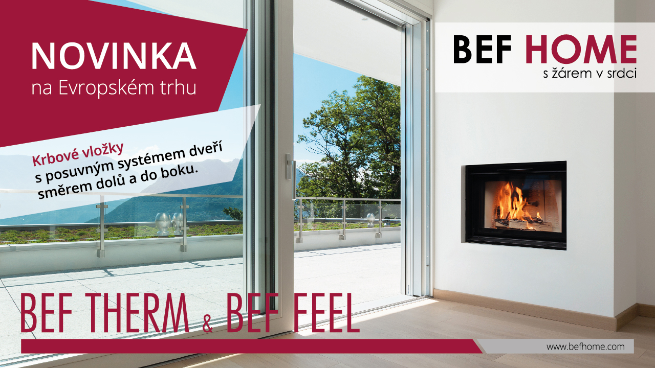 Novinka na Evropském trhu – krbové vložky s posuvným systémem dveří směrem dolů a do boku - TZB-info