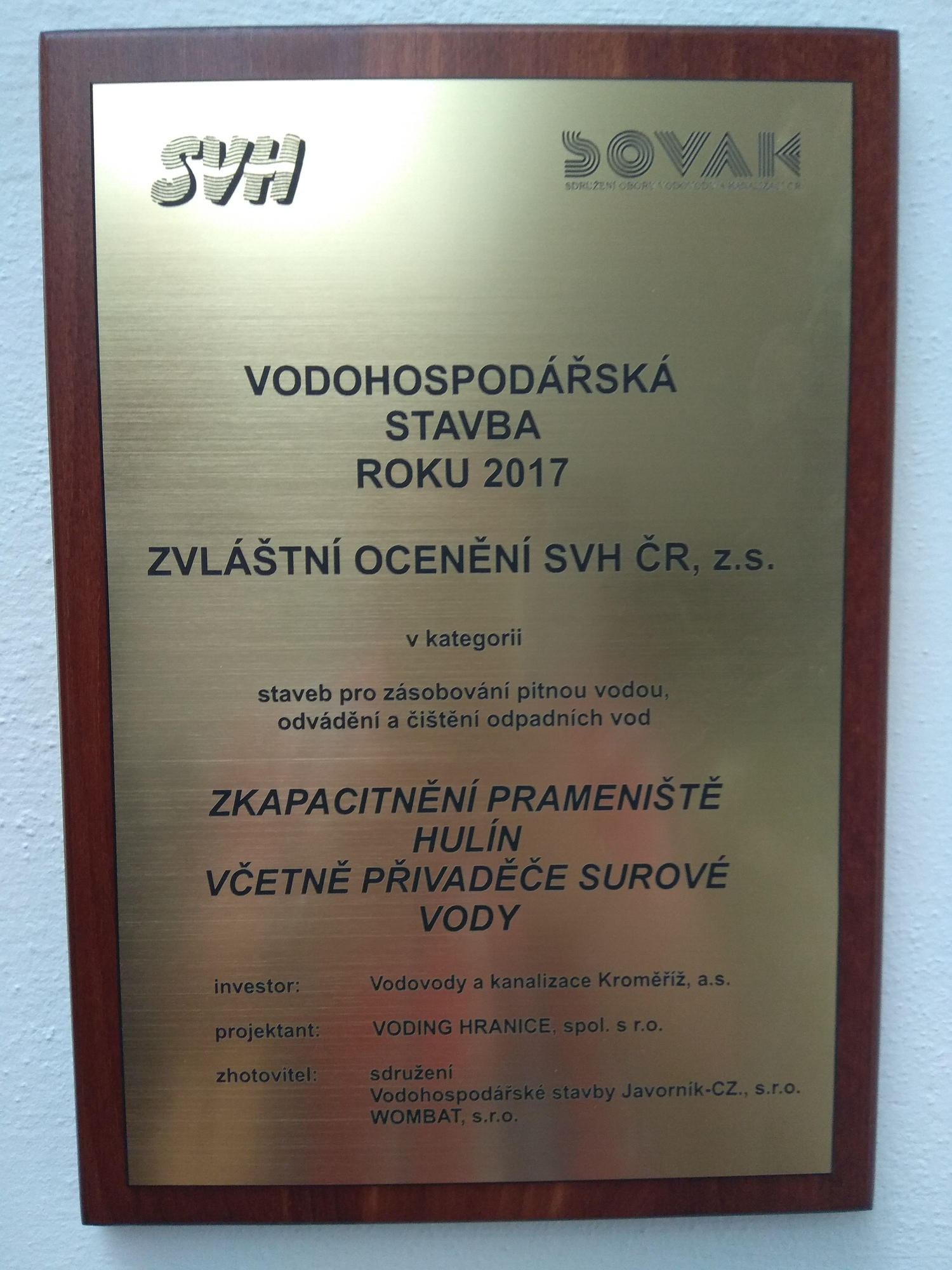 Ocenění pro projekt realizovaný technologií Compact Pipe - TZB-info